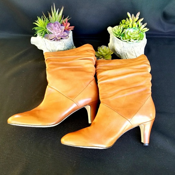 Alex Marie | Shoes | Nib Alex Marie Tan Leather Slouch Boots Size 95m ...